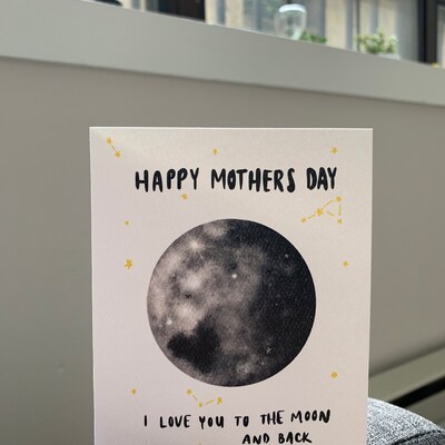 Mother's Day I Love You to the Moon and Back // Mother's Day Card ...