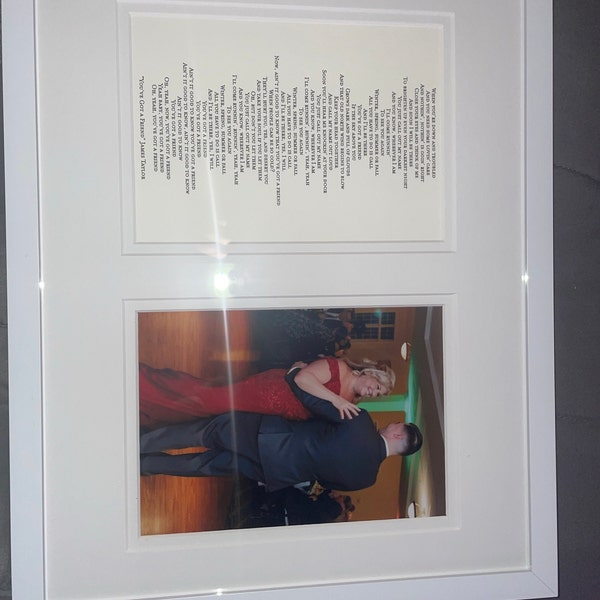 Personalized Wording for Any Occasion in a Solid Wood Frame With Double ...