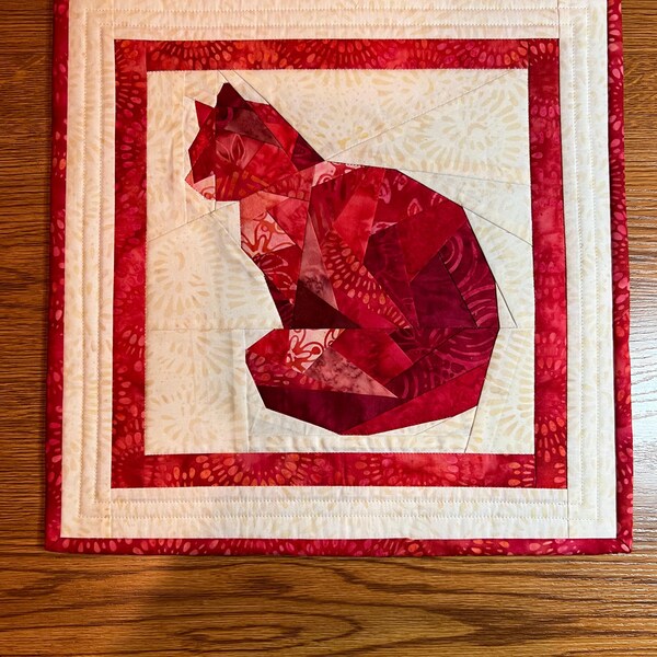 Geometric Cat Paper Pieced Pattern - Etsy