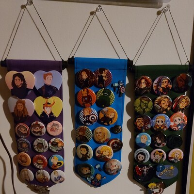 Mini Long Pin Banner Enamel Pin Display Pick Your Color - Etsy