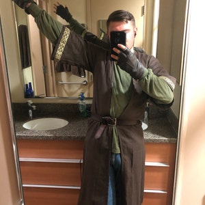 Medieval Celtic Viking Wizard Assassin Hooded Surcoat | Etsy