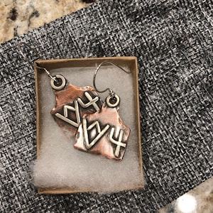 Cow Tag Earrings Custom Cattle Brand Charms Rancher Jewelry KEB Designs ...