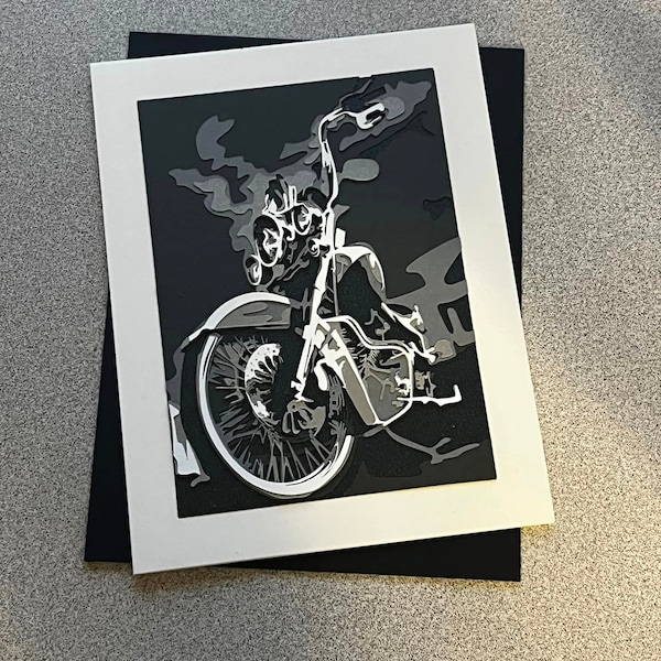 Multilayer Panel Motorcycle, Layered Art, Modern Decor Laser Cut Files ...
