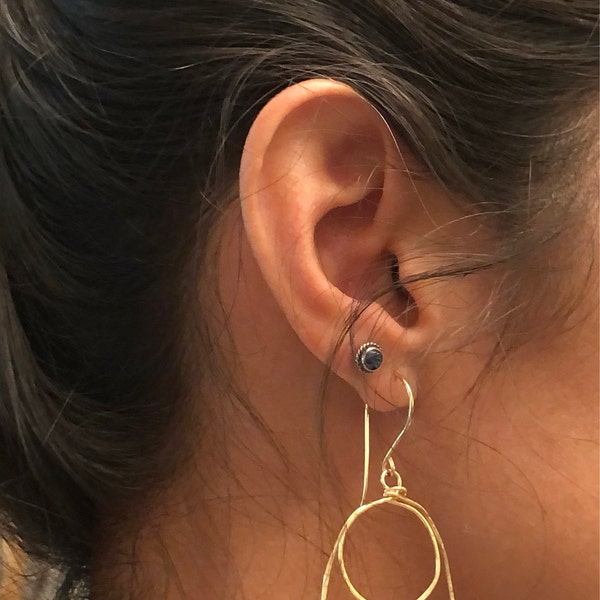 Double Trouble Large Hoops With Turquoise, Rustic Cowgirl, Urban Chic ...