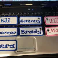 Applique Rectangle Name Tag Frame Machine Embroidery Design 6 Sizes ...