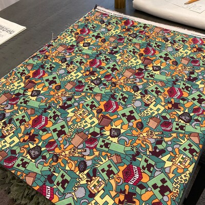 Goat Fabric Farm Animals Goats in Multi Premium Quality 100% Cotton ...