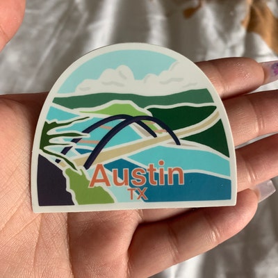 Austin Texas Vinyl Sticker Matte Austin Vinyl Sticker 360 - Etsy