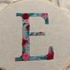 PDF Pattern Letter E Floral Monogram, Embroidery Pattern, Alphabet ...