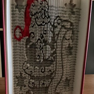 Rose Flower: Book Folding Pattern, Instruction DIY Folded Book Art, Cut ...