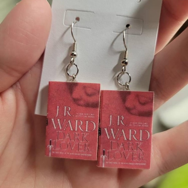 Custom Book Earrings - Etsy