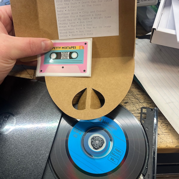 Personalized Mixtape CD: Custom Audio, Hand-stamped Cover Mixed CD ...