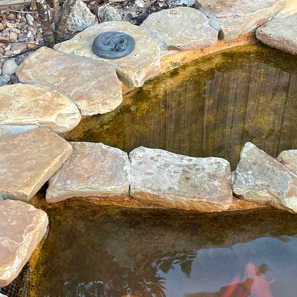 Rattlesnake Concrete Statue - Home or Garden Decor, Cement Statue, Lawn ...