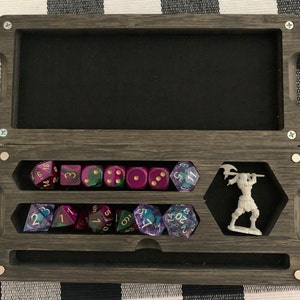 Dungeons Box™ D&D Dice Box USA Made Hero Dice Vault Handmade RPG Bamboo ...