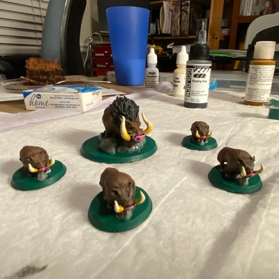 Wolf Large 28mm Resin Animal Miniatures Minis Pathfinder RPG Tabletop ...