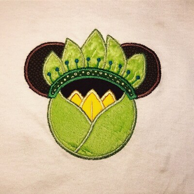Cajun Princess Tiana Frog Embroidery Applique Design Instant Download ...