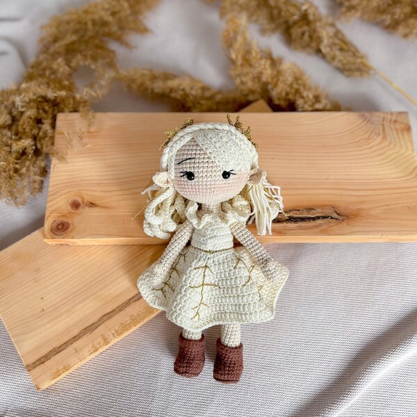 Snowflake Elf Amigurumi Doll Pattern - Etsy