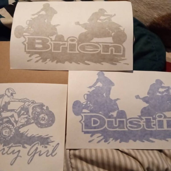 Dirty Girl ATV Decal Sticker - Etsy