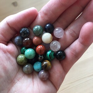 Small Crystal Beads Mixed Gemstone Marbles 9mm to 13mm - Etsy