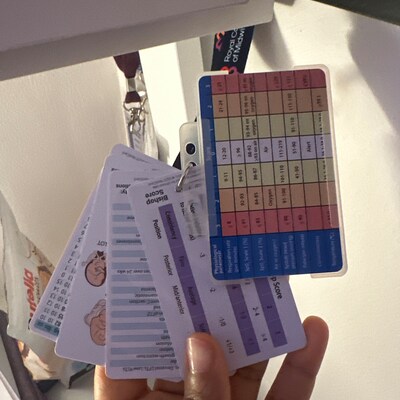 SBAR & Glasgow Coma Scale Badge Card for Student Nurses - Etsy UK
