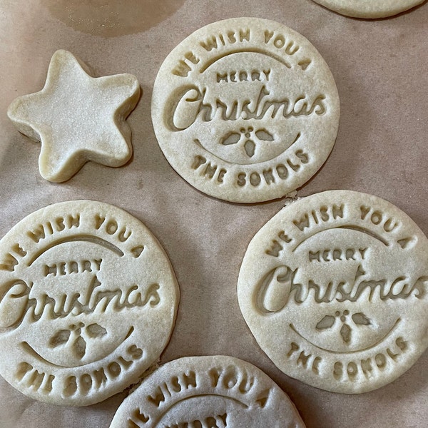Personalized Cookie Cutter for Christmas, Stamp With Family Name ...