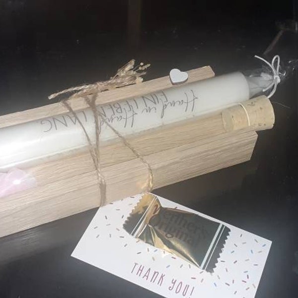 Kleines Raysin Geschenkset, Kerze mit Kerzenleuchter, Kleines ...