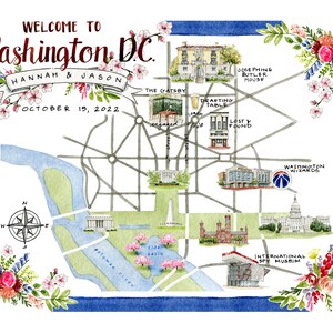 Custom Illustrated Map - Etsy