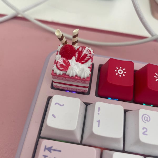 Jelly Cream Cookie Artisan Keycap | Cute Miniature Dessert Food Key for ...