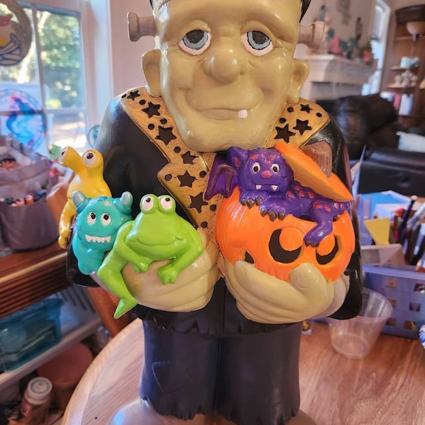 DIY Ceramic Bisque Frankenstein - DIY Ceramic Frankenstein Sculpture ...