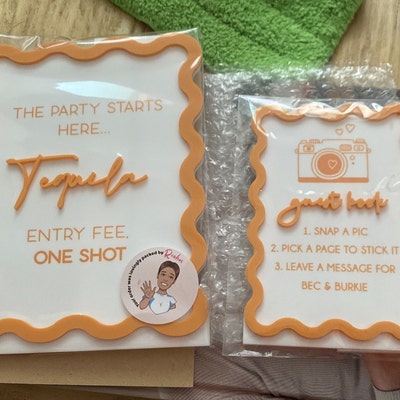 Triple Sign Cocktail Drinks Menu Printed Drinks Menu, Modern Arch ...