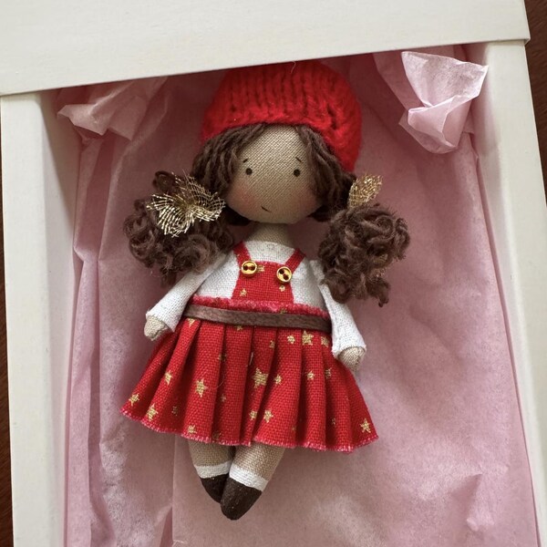 Unique Miniature Custom Rag Doll Calm Anxiety, Comfort Gift, Cute Gift ...