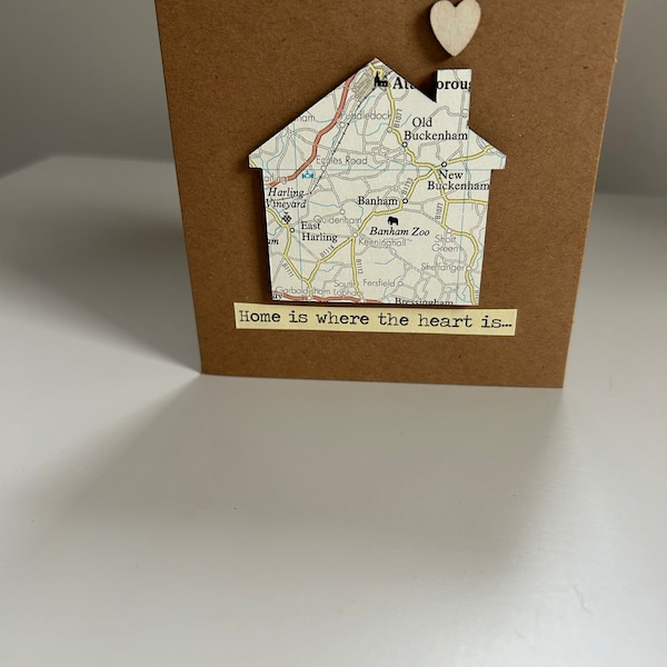 Handmade New Home Card - Etsy UK