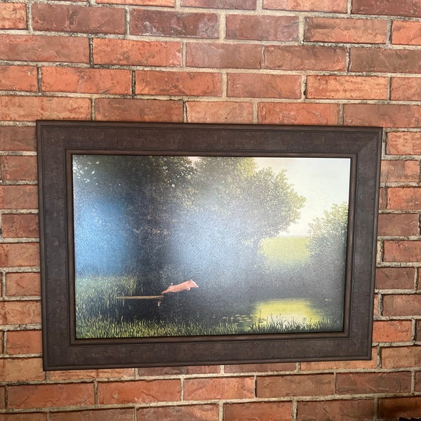 Diving Pig by Michael Sowa 24x33 Kohler's When Pigs Fly Humorous ...