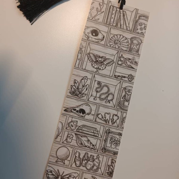 Halloween Bookmark - Haunted Mansion With Pumpkins, Ghosts, Bats, the ...