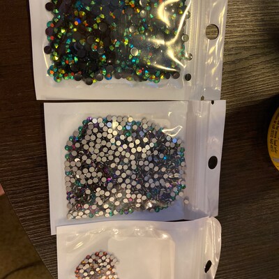 Green Volcano Glass Rhinestones for Embellishments 2-6mm - Etsy