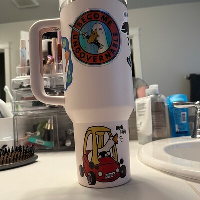 Goose Road Rage Transparent Vinyl Sticker// Meme Goose Sticker Vinyl ...