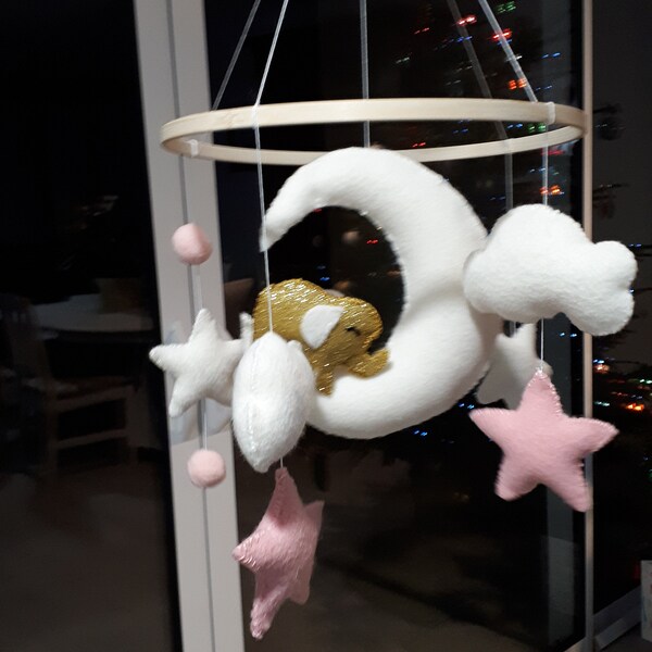 DIY Mobile Kit, Make Your Own Mobile, Baby Mobile Kit Clouds Stars ...