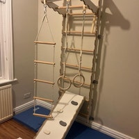 MAMOI® Swedish Ladder, Wooden Gorilla Gym for Kids, Indoor Baby ...