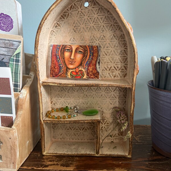 Handmade Ceramic Venus Starpoint Rose Divine Feminine Shelf Altar - Etsy