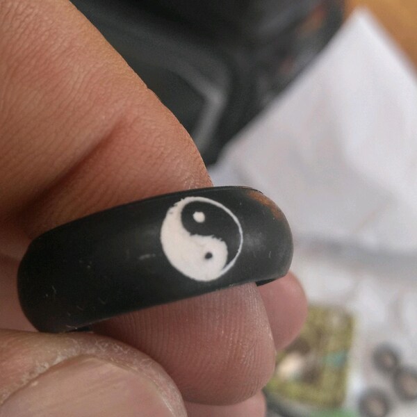 Personalized Engraved Silicone Ring 8MM - Wedding Band for Men and ...