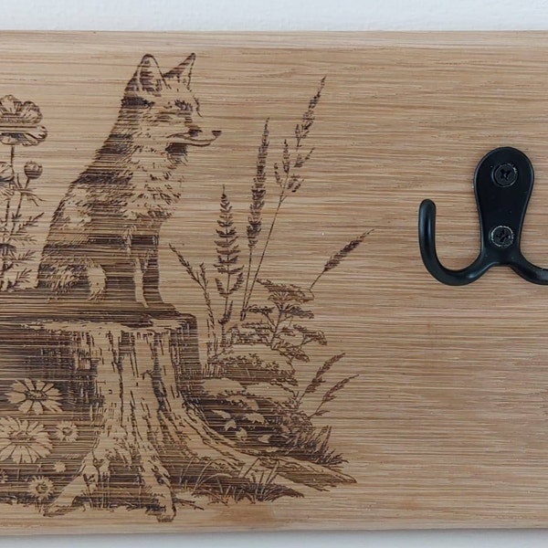 Fox on Tree Stump Laser File Svg Png Dxf Eps Pdf | Vector Graphic ...