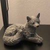 Fox Statue, Fox Sculpture, Concrete Fox Figure, Small Concrete Statues ...