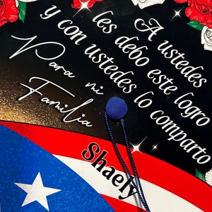 Custom Thank You Parent Graduation Cap Topper,memorial Cap Decoration ...