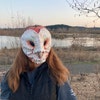 MADE TO ORDER Cyborg Mask With Monocle Azulejo Ceramic Effect Cyberpunk ...
