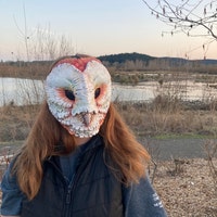 MADE TO ORDER Cyborg Mask With Monocle Azulejo Ceramic Effect Cyberpunk ...