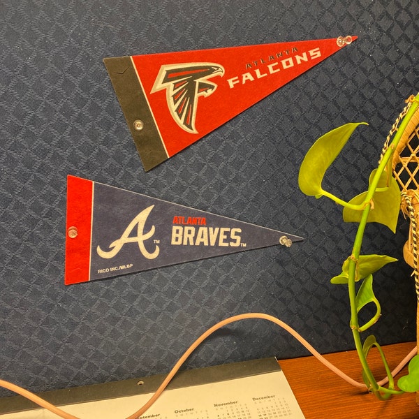 Atlanta Falcons NFL Felt Mini Pennants, 4" X 9", Licensed by Rico - Etsy