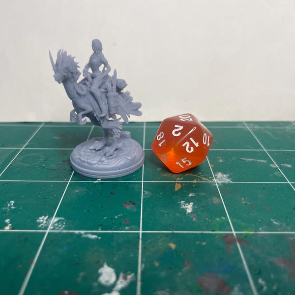 Female Dinosaur Rider // Desert Guide // Caravan Guard // Dnd Mini - Etsy