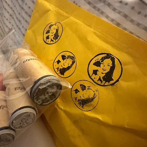 Custom Mini Rubber Stamps - Etsy