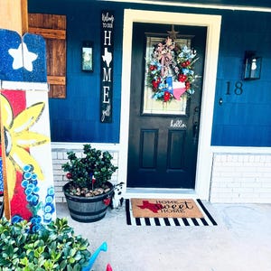 Hello Cursive Welcome Porch Sign, Summer Sign, Spring Sign, Modern ...