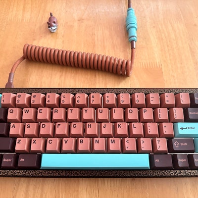 Coiled Mechanical Keyboard Cable nordic Rainbow - Etsy