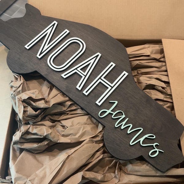 Stacked Names for Nursery, Wooden Letters, Name Sign, Nursery Letters ...